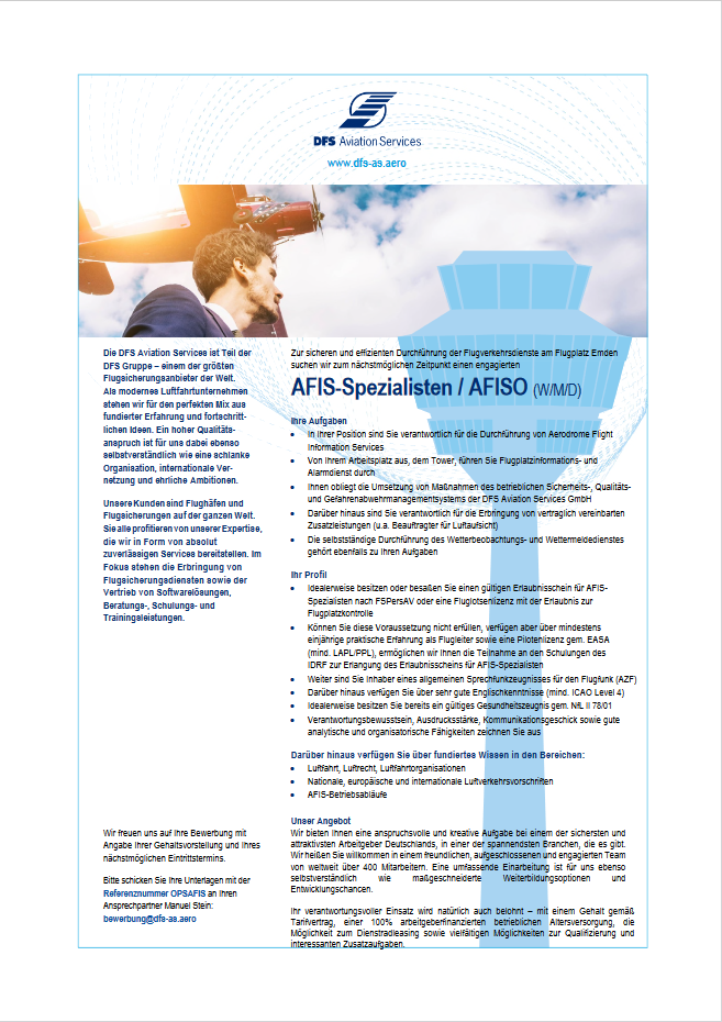 Karriere - DFS Aviation Services